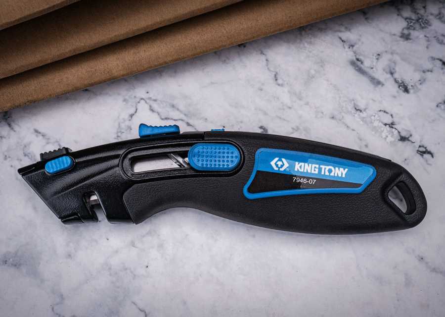 King Tony Self-Retracting Blade Safety Cutter - Tuckwells