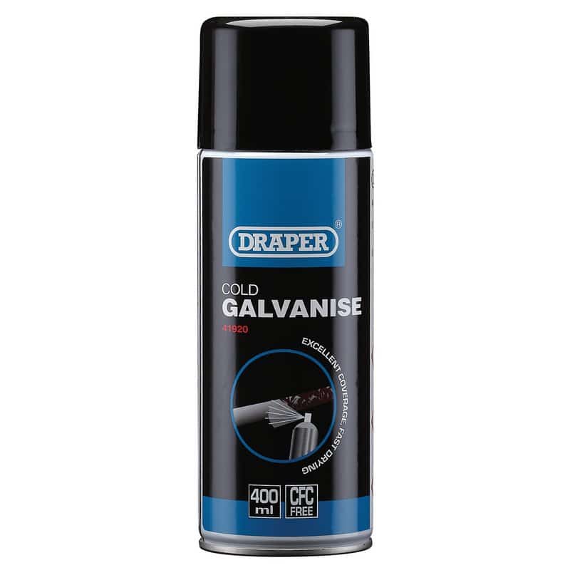 DRAPER COLD GALVANIZING COMPOUND SPRAY, 400ML - Tuckwells