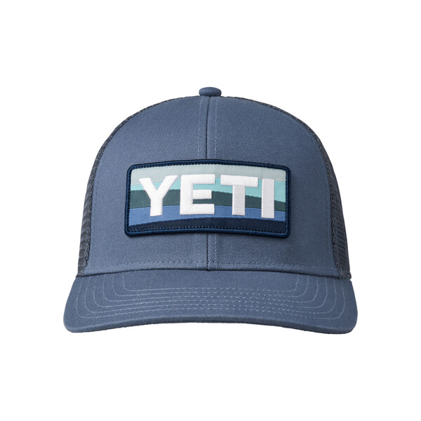YETI SUNRISE BADGE TRUCKER HAT - BLUE - Tuckwells