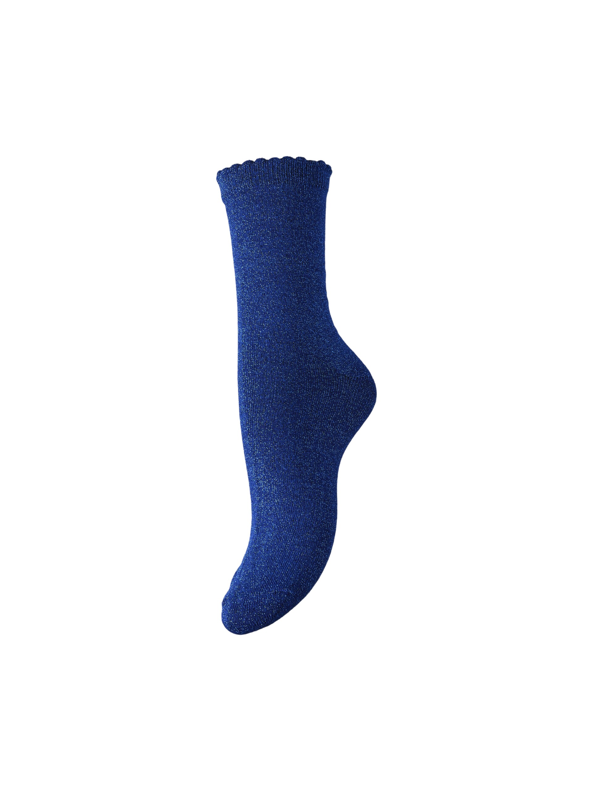 Sebby Glitter Socks - Bluing Blue - Tuckwells